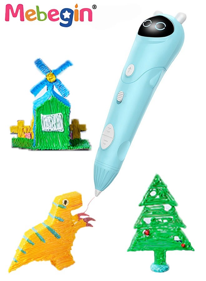 MEBEGIN 3D Painting Pen Set with 3D Pen, 1 Roll of 5-meter PLA Filament ...