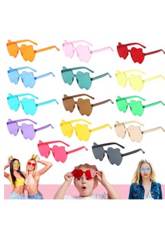 SYOSI 14 Pairs Birthday Party Sunglasses Photo Booth Props Frameless ...