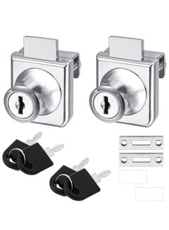 SYOSI Glass Cabinet Lock 2Set Single Swing Glass Cabinet Showcase Door ...