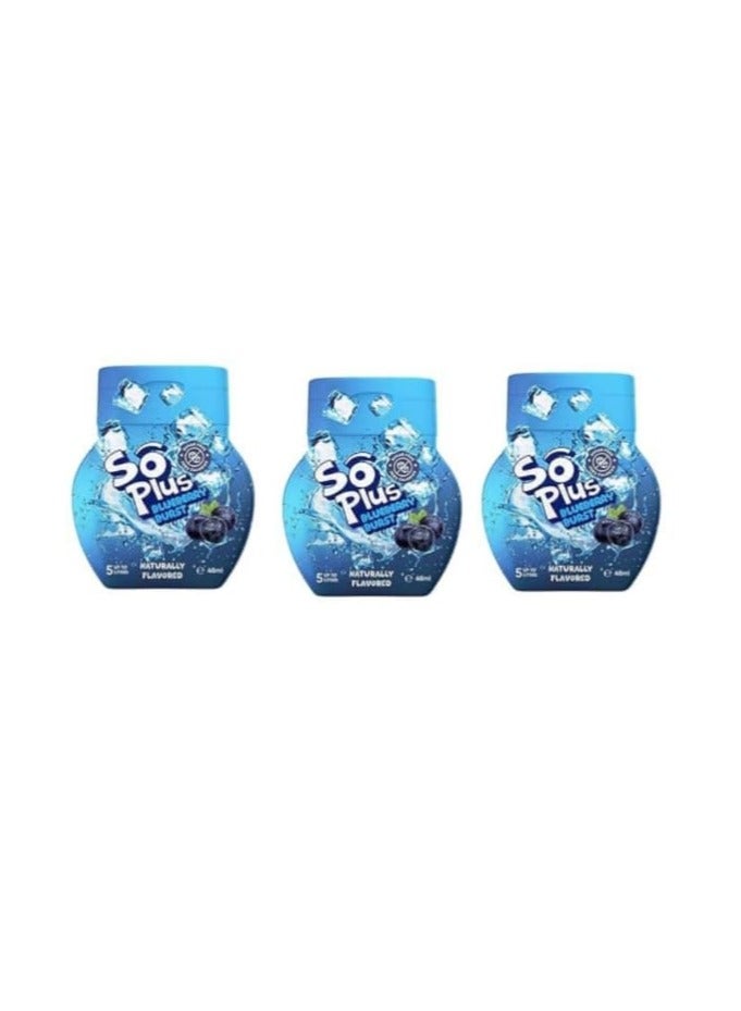 So Plus Blueberry Burst Liquid Water Enhancer pack of 3, 48ml | Best ...