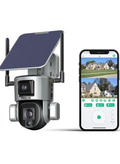 PROLAB Solar camera simcard Dual Lens 20X Optical Zoom Linkage Camera ...