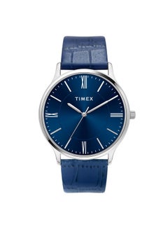 TIMEX TIMEX 3 Hands Men Analog Blue Dial Coloured Quartz Watch, Round ...