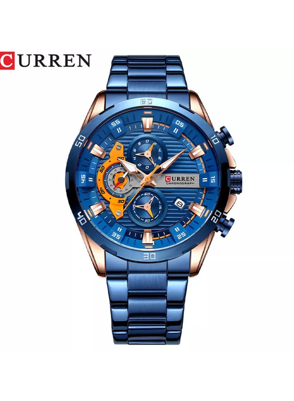 CURREN CURREN 8402 Man WristWatch Waterproof Chronograph Men Watch Top ...
