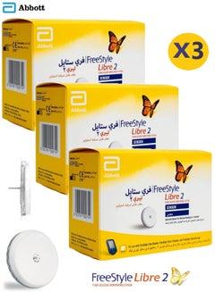 Abbott FreeStyle Libre 2 Flash Glucose Monitoring System Sensor Kit ( 3 ...