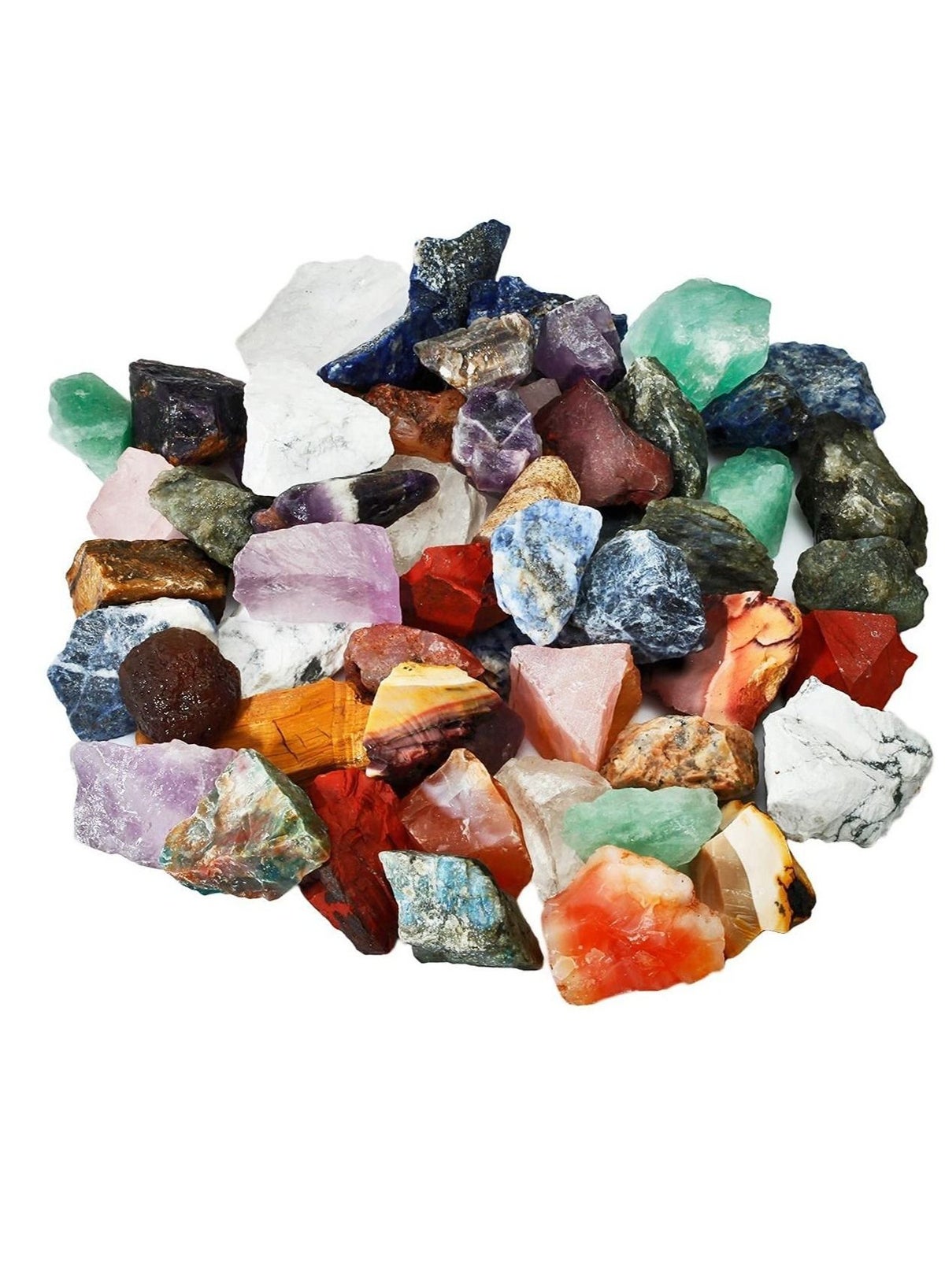 Excefore 1 lb Bulk Natural Raw Crystals Raw Rough Stones for Healing ...