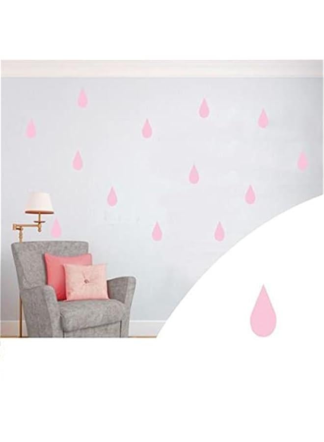 Generic 88 Pcs Rain Drops Wall Decal Preppy Room Decor Aesthetic Vinyl ...