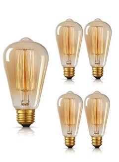 MODI LED Bulb Edison Vintage 6W Warm White 140x64 millimeter 5pcs set ...