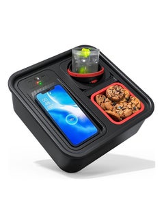Generic Cup Holder Tray with Wireless Power Bank Sofa Caddy with Self ...