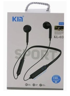 KIN KL-03 Bluetooth Sports Neckband Earphones Black | Best Price UAE ...