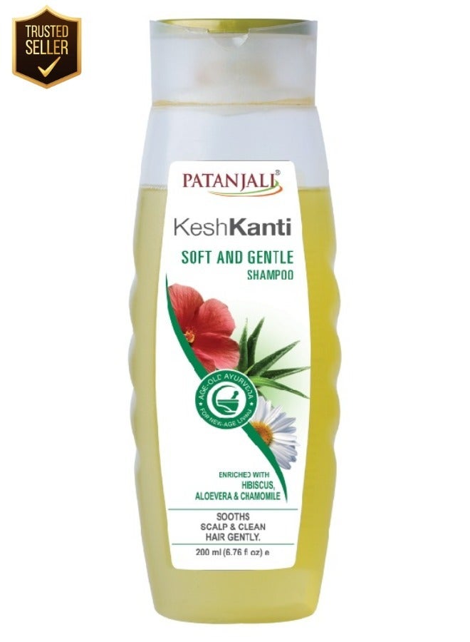 PATANJALI Kesh Kanti Soft & Gentle Hair Shampoo - 200ml: Nourishing ...