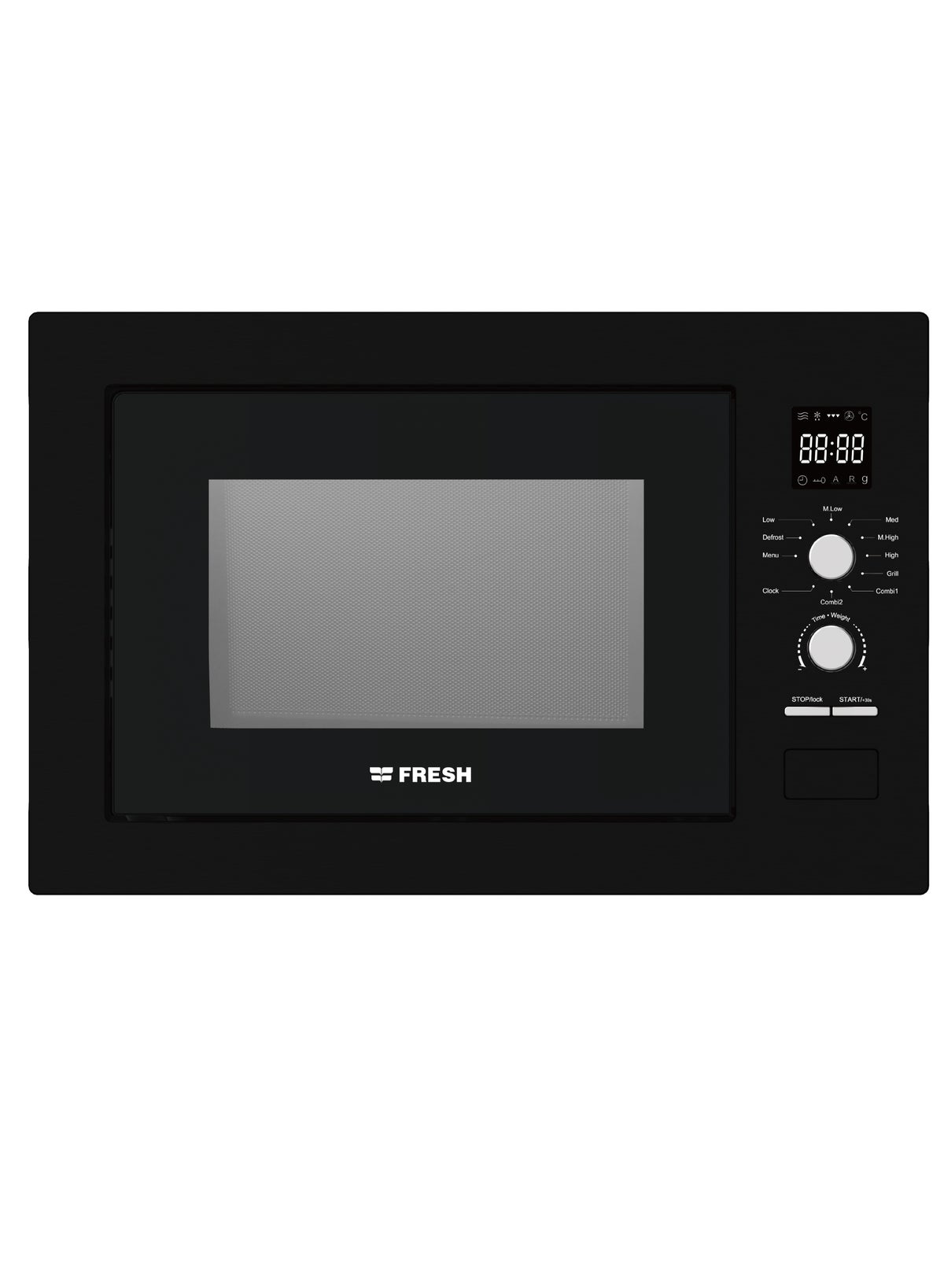 Fresh Fresh Built In Microwave 25L Grill Digital Black FBMW-25ECG -BW ...