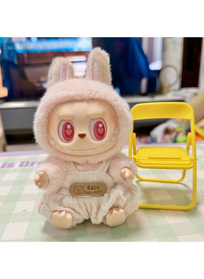 LABUBU 2nd Generation Blind Box Labubu Clothing Rubber Face Pendant ...