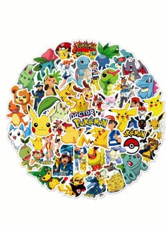 Pokemon 50-Piece Pikachu Pokemon Cute Vinyl Waterproof Sticker KSA ...