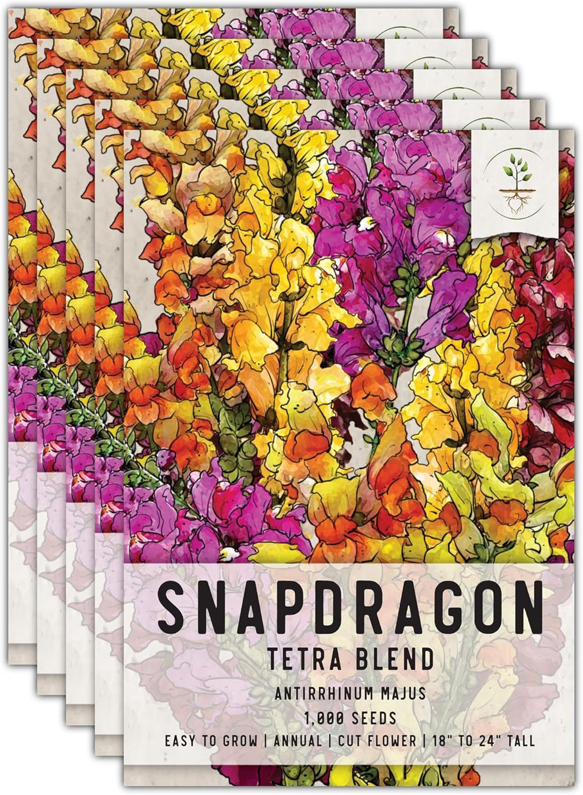 GGOOT , Mixed Tetra Snapdragon Seeds - 1,0 Heirloom Seeds for Planting ...