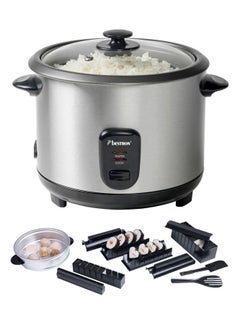 Bestron Bestron STAINLESS STEEL RICE COOKER WITH STEAMER AND SUSHI ...