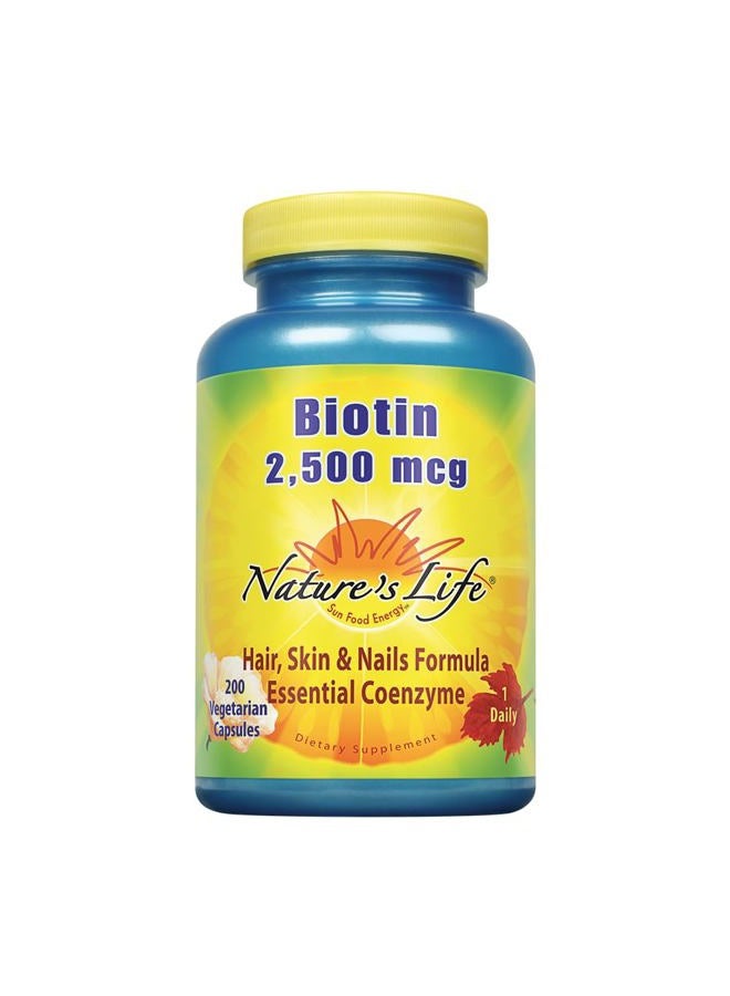Nature's Life Biotin 2500mcg | Healthy Hair, Skin, Nail & Metabolism ...