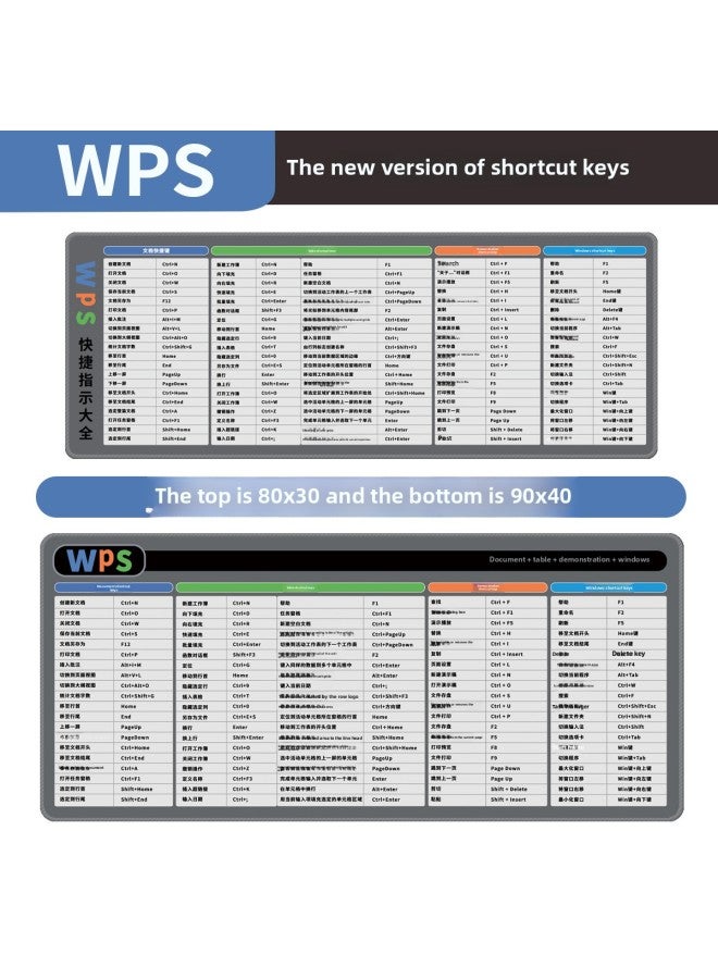 Generic CAD Mouse Pad Shortcut Keys Pr Desk Pad Ps Keyboard Computer ...