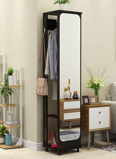 fashionhome Multifunctional Moveable Dressing Mirror Bedroom Floor Coat ...