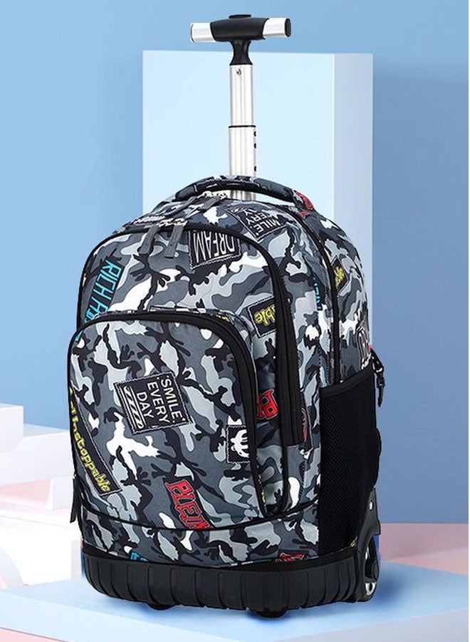 GoldenLike Rolling Backpack,Boys Trolley School Bag Kids Wheeled ...