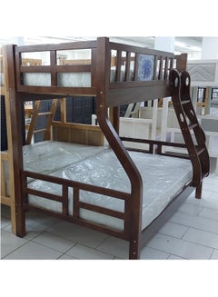 SILA Modern Solid Wooden Bunk Bed Full Safety Kids Down Double 190x120 ...