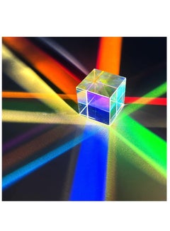 SYOSI Crystal Glass Prism Cube, Optical Magic Rainbow Color Prism Cubes ...