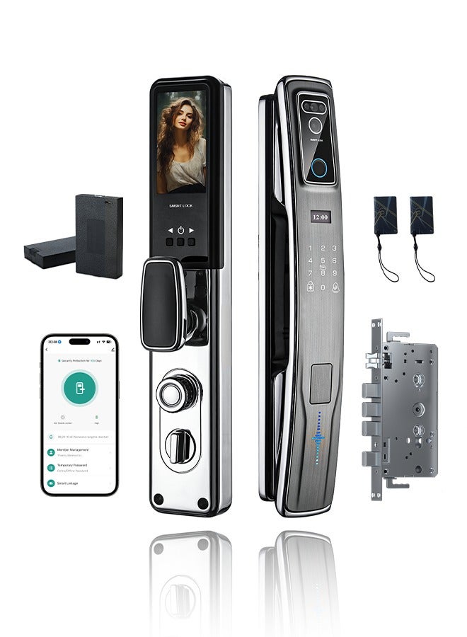 ALINK Smart Lock with Camera, Palm Print Recognition Lock, WiFi Video ...