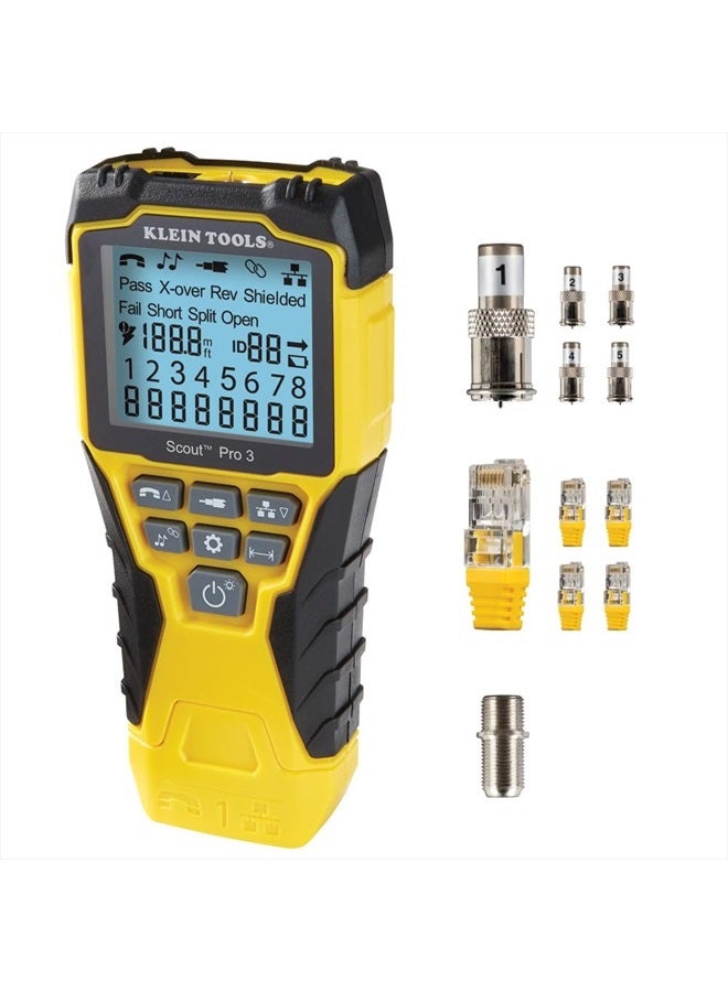 Klein Tools KLEIN TOOLS VDV501-851 Cable Tester Kit with Scout Pro 3 ...