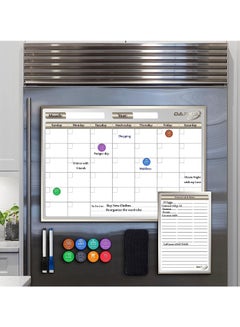DARKOGT Magnetic Dry-Erase Calendar Set for Refrigerator - Multi-Functional Monthly, Weekly ...