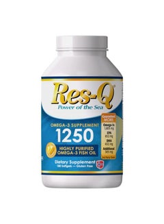 تسوق Res-Q و1250 Omega 3 Fish Oil Capsules أونلاين في الإمارات
