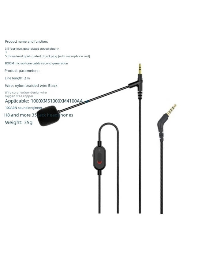 Generic V-moda 1000xm5 Boom Microphone Game Mic Cable Audio Connection ...