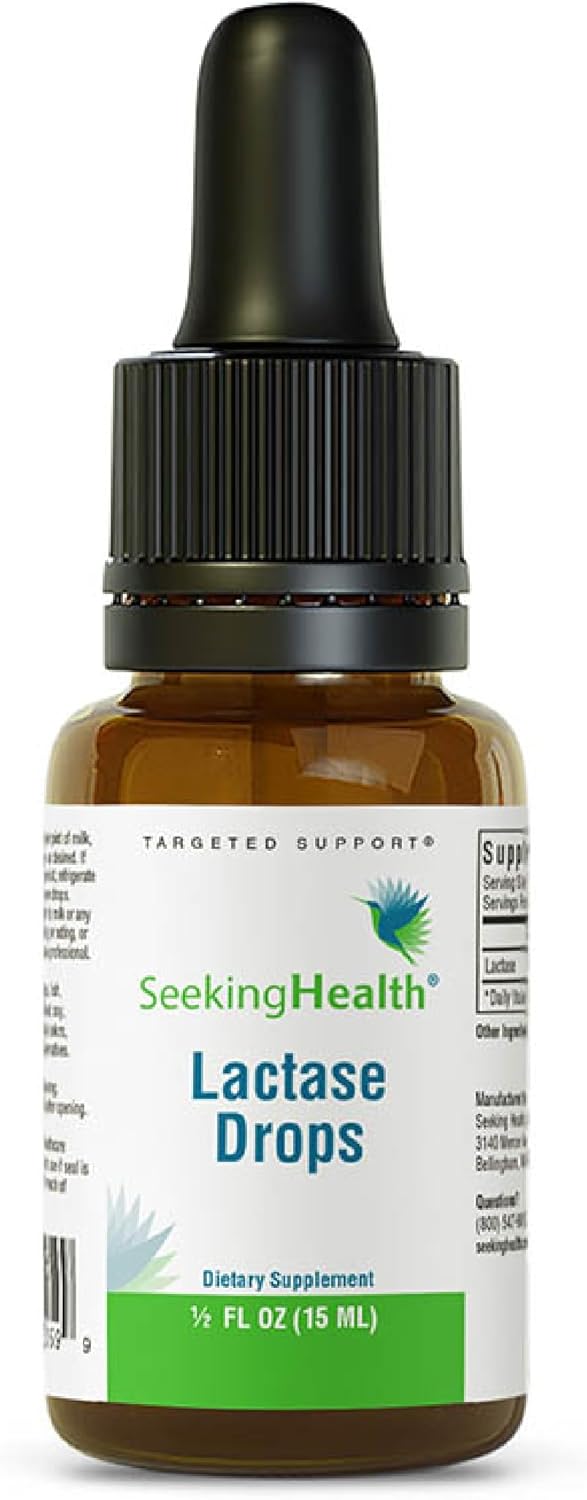 Seeking Health Seeking Health Lactase Drops, Supports Lactose and Dairy ...