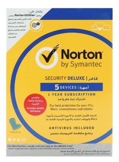 Norton By Symantec Norton Security Deluxe 3.0 Antivirus For 5 Devices ...