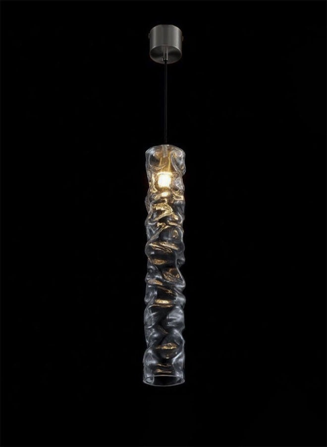 ٍSiera Light Pendant Light with Elongated Water Glass Smoke Colors 50 ...