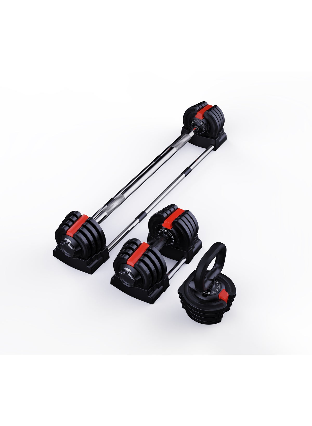 Health Carrier 3 in 1 18KG Multi-Function Smart Dumbbell, Barbell ...