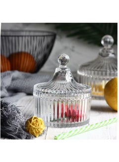 Generic Crystal Glass with Lid Candy Box Storage Container 15*16CM UAE ...