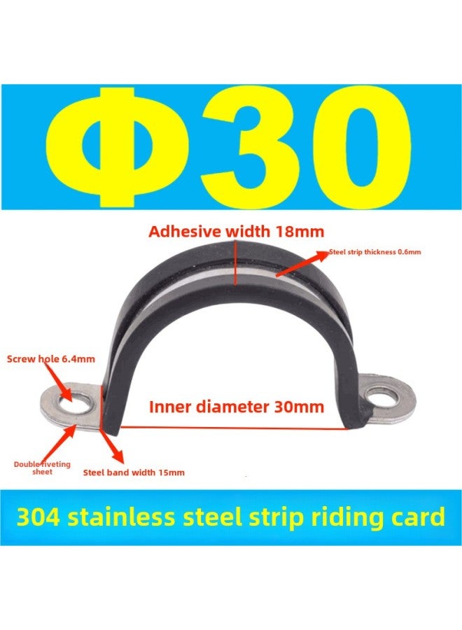 تسوق Generic و304 Stainless Steel Rubber Strip Clamp R-type Pipe Clamp ...