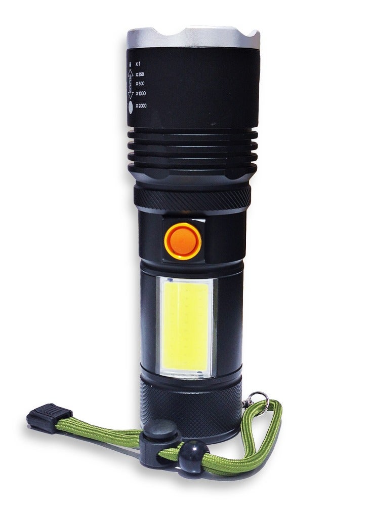 Generic Emergency Lights Aluminum Alloy Power Bank Flashlight Charging ...