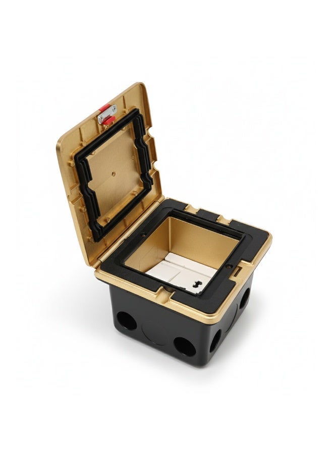 Hitex HITEX Giffex Pop-Up Floor Box with Socket & Switch | Satin Gold ...