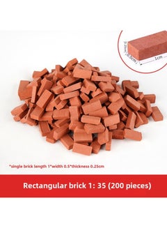 Generic Diy Handmade Brick Building Model Brick House Tile Cement Red ...