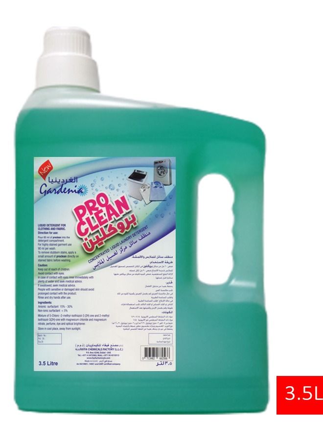 Gardenia Proclean Concentrated Liquid Laundry Detergent 3.5 Ltr | Best Price UAE | Dubai, Abu Dhabi