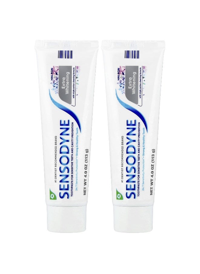 Sensodyne Sensodyne, Extra Whitening Toothpaste, Twin Pack, 2 Tubes, 4 ...