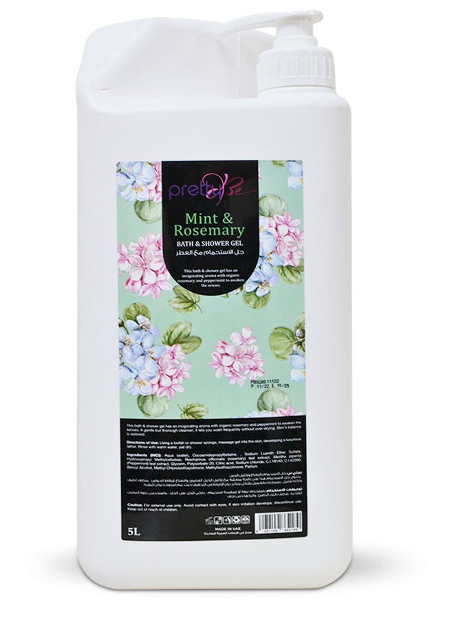 Pretty Be Bath & Shower Gel with Mint & Rosemary Extracts 5L | Best ...