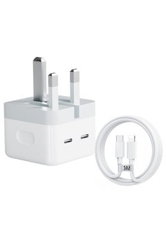 Sharpdo 35W Dual USB-C PD Charger Adapter with 1M 20W Lightning Clabe ...