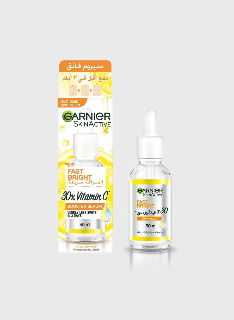 garnier Skinactive Fast Bright 30X Vitamin C Anti Dark Spot Serum - 50 ...