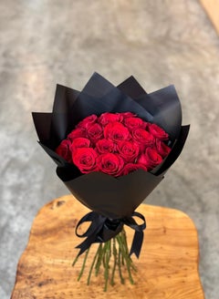 Story Of Candle A bouquet of 20 roses, natural roses with distinctive ...