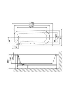 DANUBE HOME Sanica Acrylic Bathtub 170X70 White - Made In Turkey ...