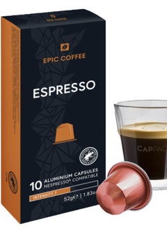 EPIC COFFEE 10 Espresso Nespresso compatible capsules | Best Price UAE ...