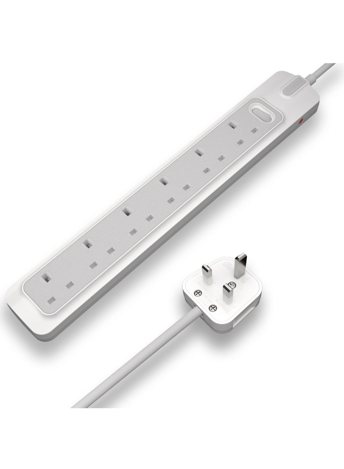 Rafeed RAFEED Extension Cord With Master Switch 3 Meter 6 Socket 13 A ...