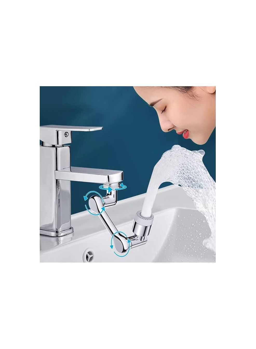 Spaceshoop 1080 degree swivel faucet Universal Large Angle Mist Filter ...
