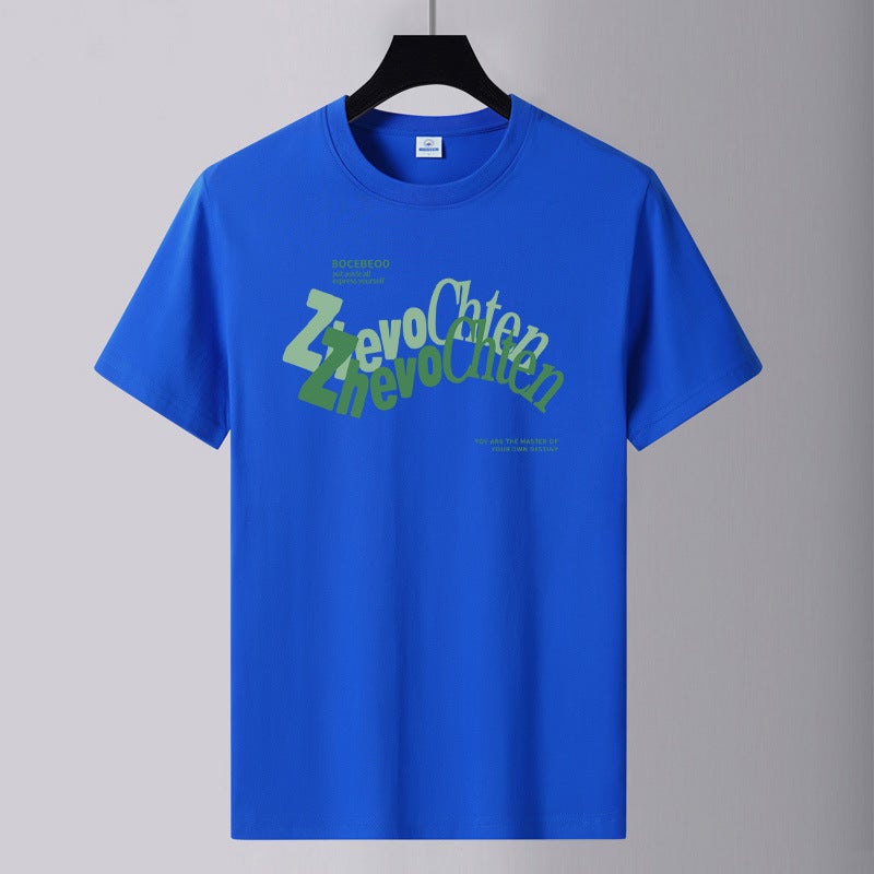 Generic 2025 Men'S Round Neck Cotton Short Sleeve T-Shirt Youth Fashion ...